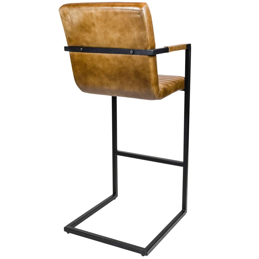 Kess Barhocker - Cognac Leder - Kaja Gastronomie